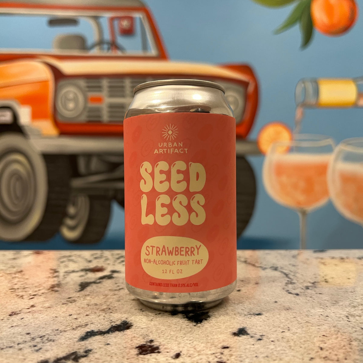 Urban Artifact - Seedless Strawberry Sour Beer – DRAY: Non-Alcoholic ...